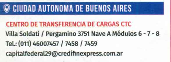 TRANSPORTE CREDIFIN EXPRESS ≫Seguimiento ≫ SUCURSALES